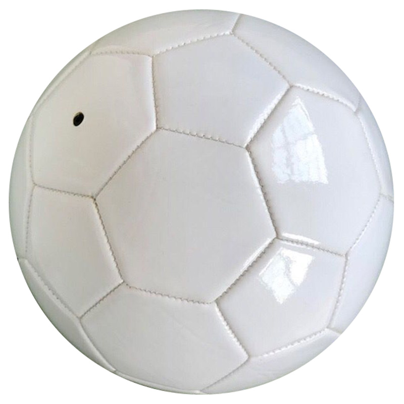 no logo plain blank white football soccer ball