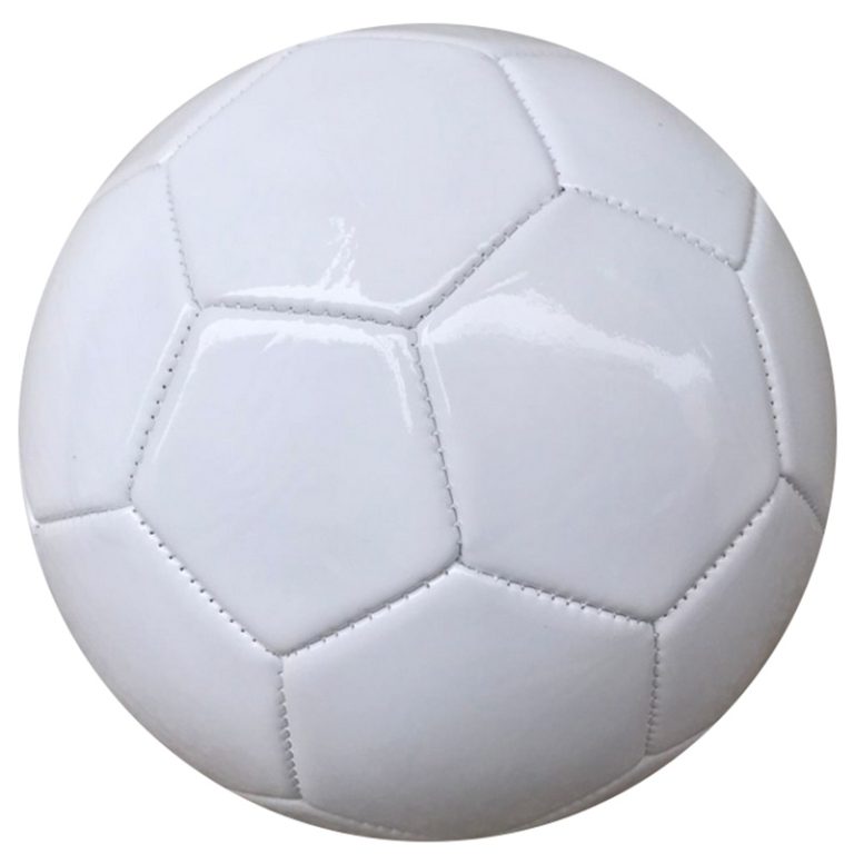 no logo plain blank white football soccer ball